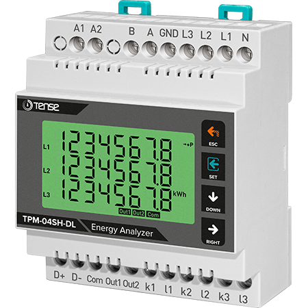 Panel Network Analyzer current, voltage, frequency, power, energy, RS4 ...